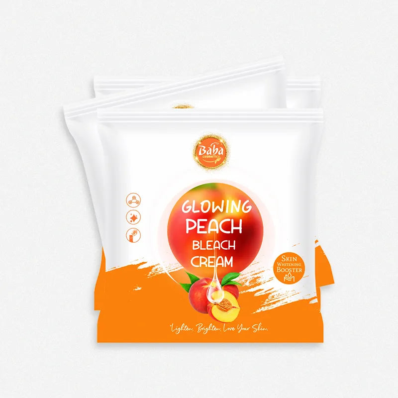 Glowing Cream Bleach Peach (5 Packs) – Babacosmetics